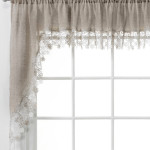 Lillian Tier pair, Swag Pair & Insert Valance with Macramé Band ...