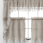 Lillian Tier pair, Swag Pair & Insert Valance with Macramé Band ...
